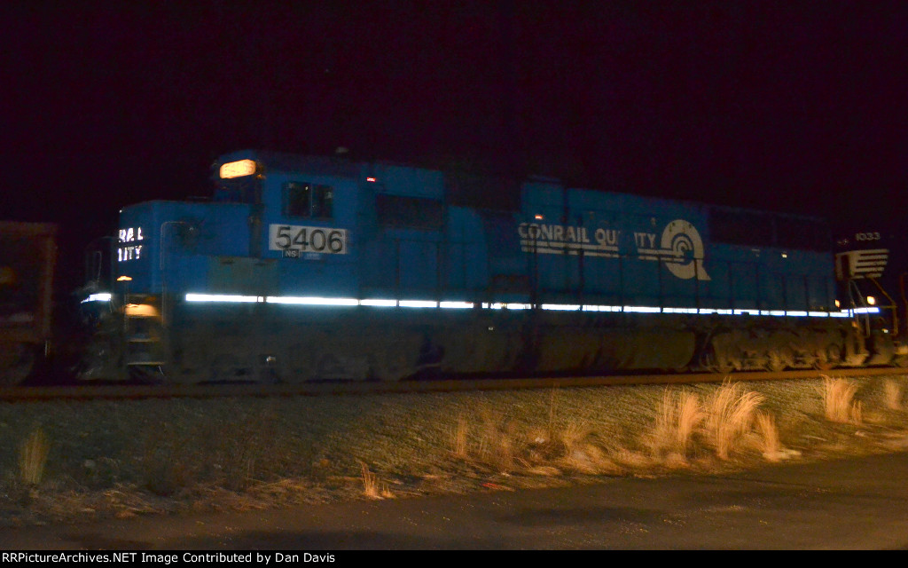 NS SD50 5406 trails on 66Z